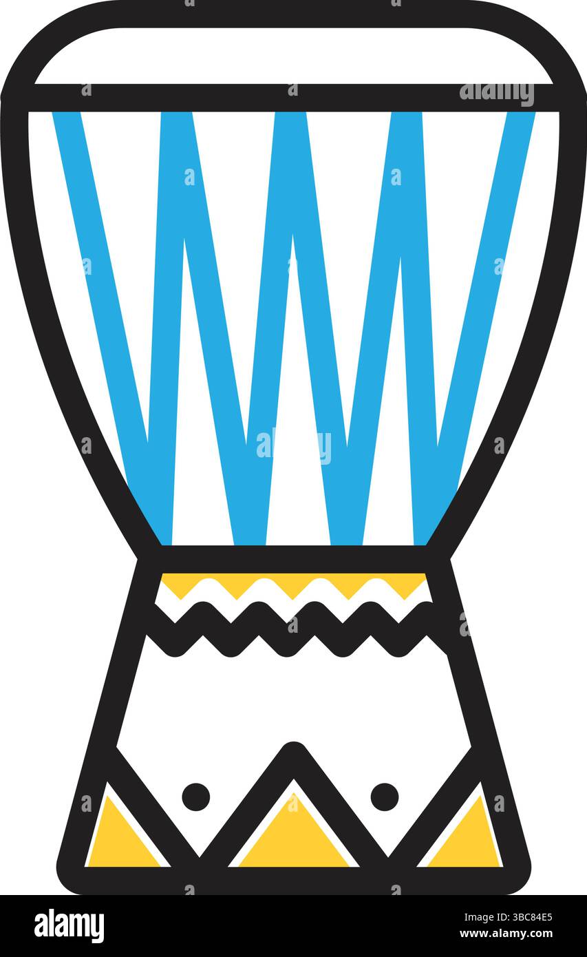 African drum silhouette hi-res stock photography and images - Alamy