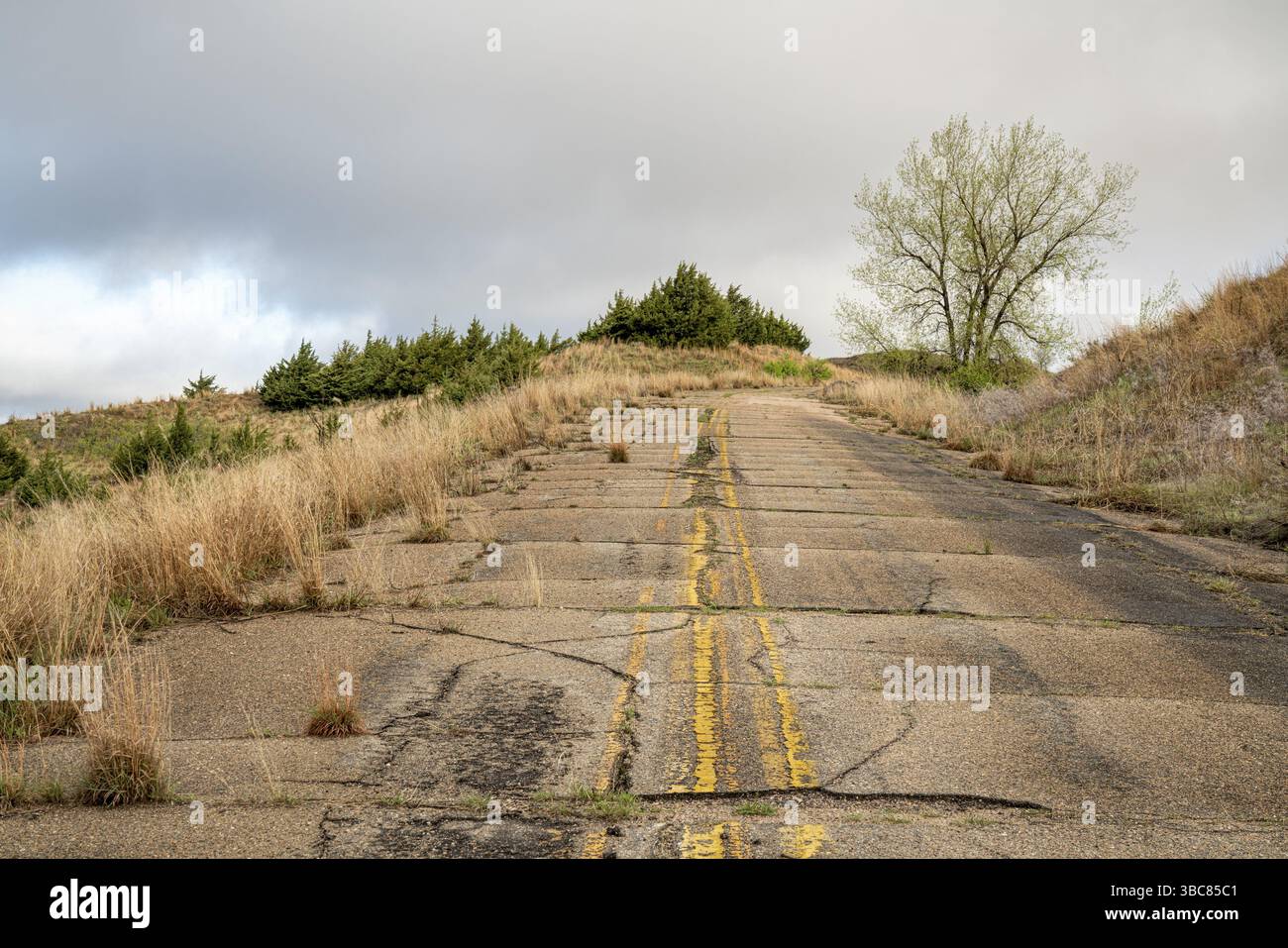 Old abandoned highway in Nebraska Sandhills Stock Photo - Alamy