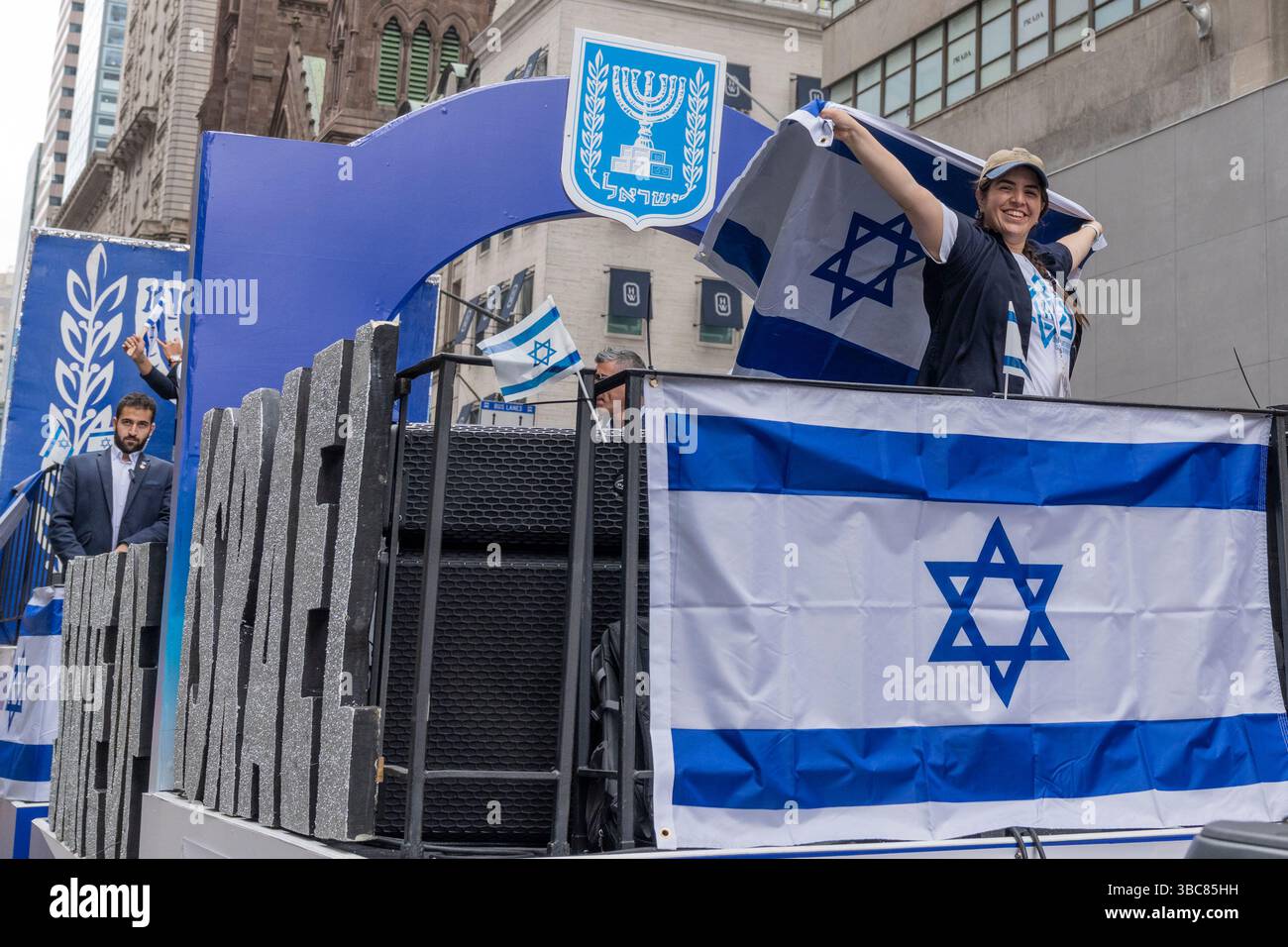 New York, USA. 18th May, 2025. Atmosphere during Israeli Day parade on ...