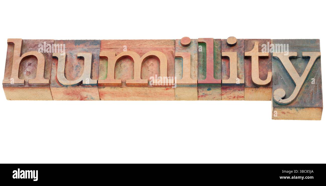 Isolated word in vintage wood letterpress printing blocks Stock Photo ...