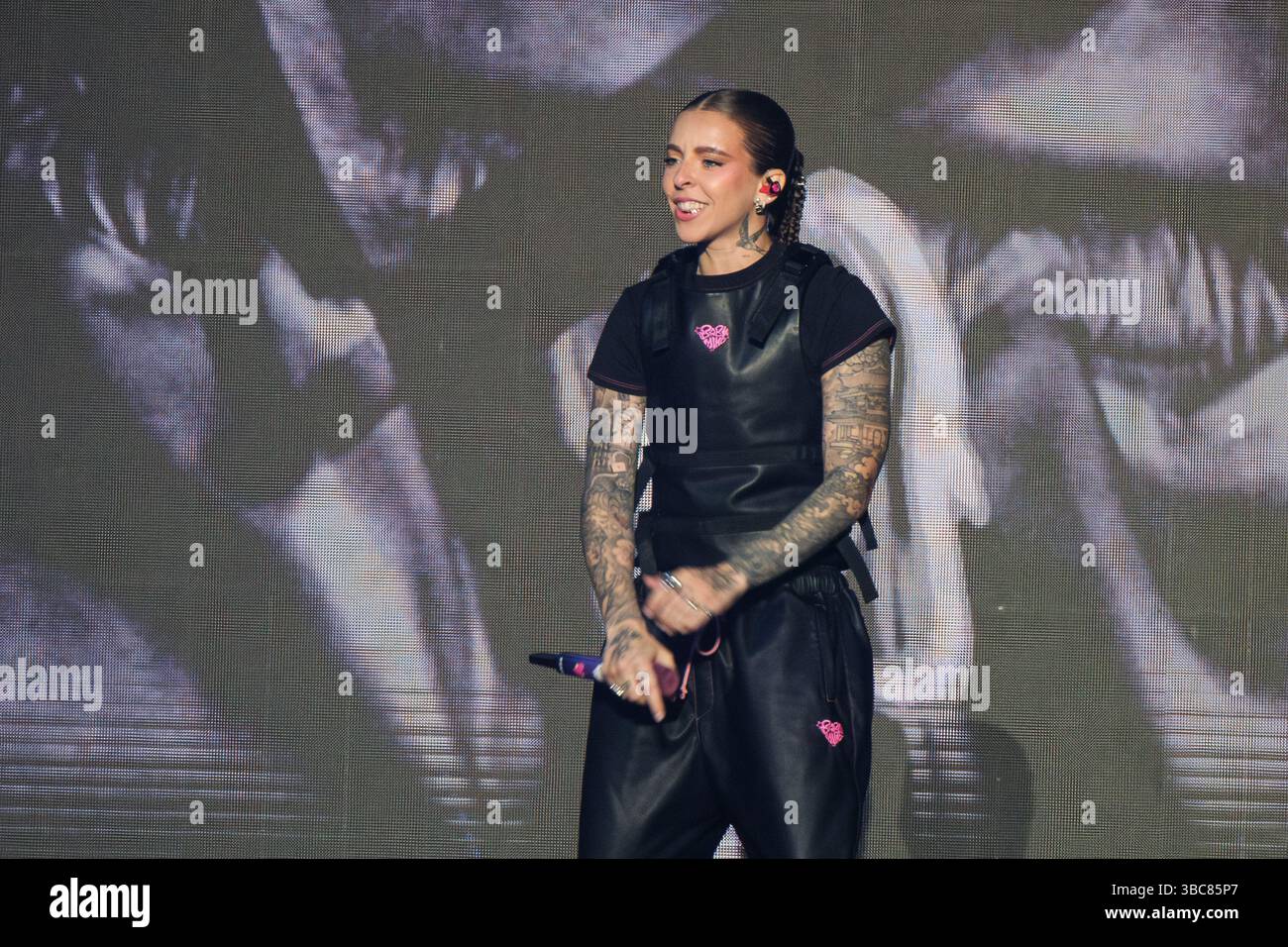 Madrid, Spain. 18th May, 2025. Puerto Rican singer and songwriter Young ...