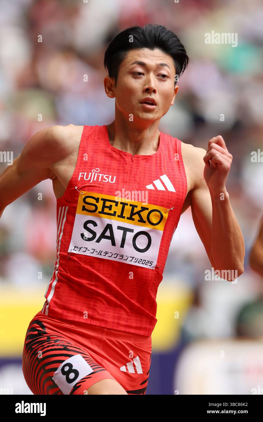 Tokyo, Japan. 18th May, 2025. Kentaro Sato Athletics : World Athletics Continental Tour Seiko ...