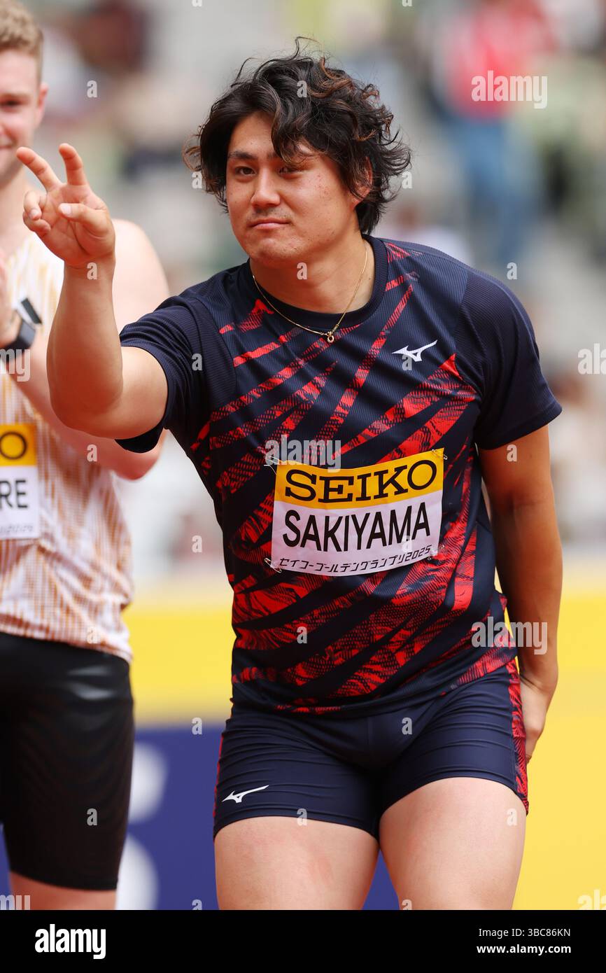 Tokyo, Japan. 18th May, 2025. Yuta Sakiyama Athletics : World Athletics Continental Tour Seiko ...