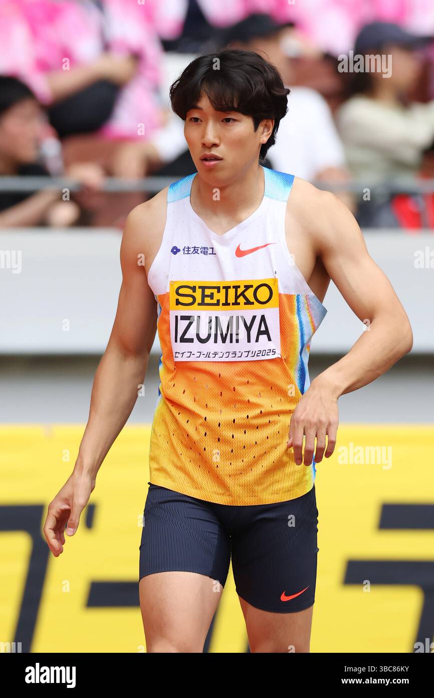Tokyo, Japan. 18th May, 2025. Shunsuke Izumiya Athletics : World Athletics Continental Tour ...