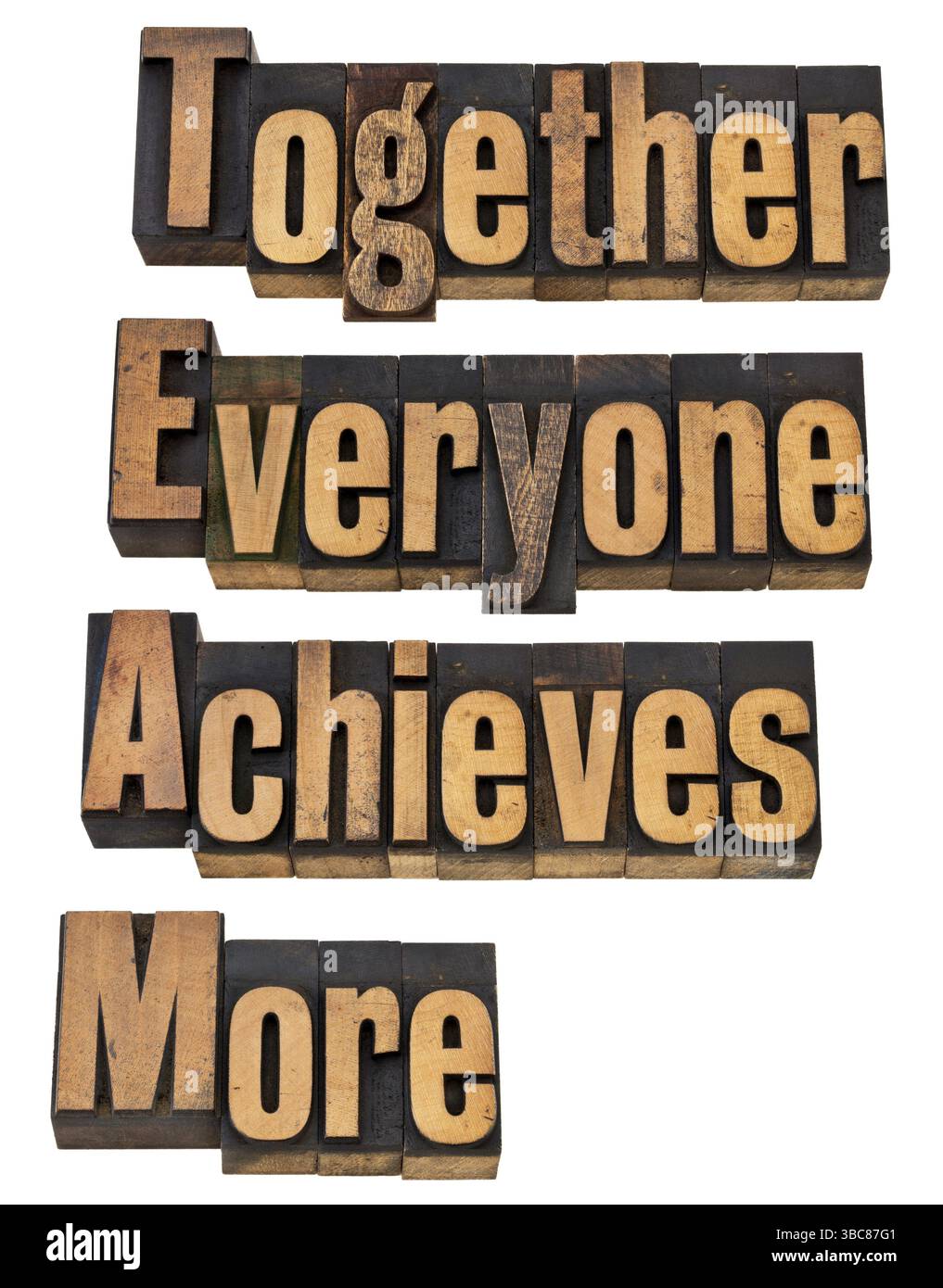 TEAM - together everyone achieves more - teamwork and cooperation ...