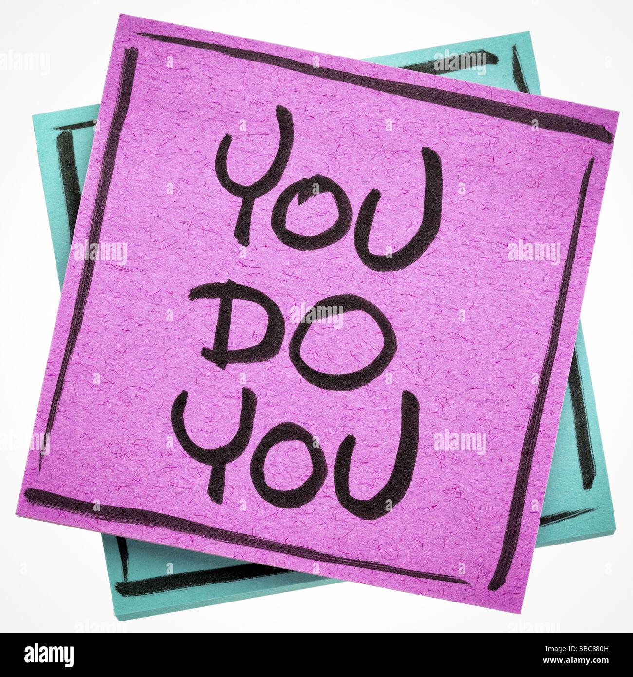 You do you, being yourself concept - handwriting on a sticky note ...