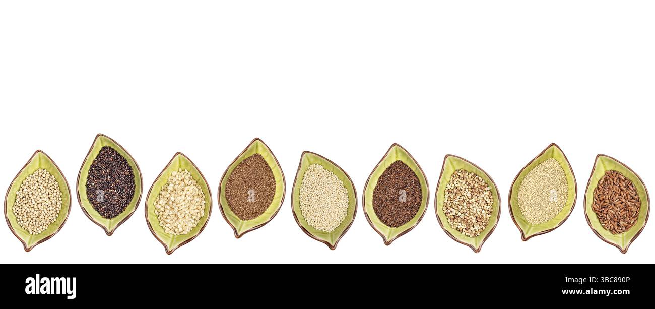 Nine gluten free grains (millet, black quinoa, buckwheat, amaranth ...