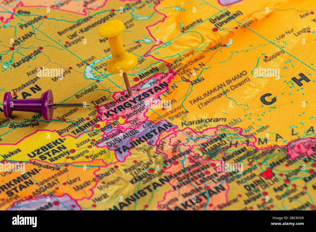 Detailed map displays geography hi-res stock photography and images - Alamy