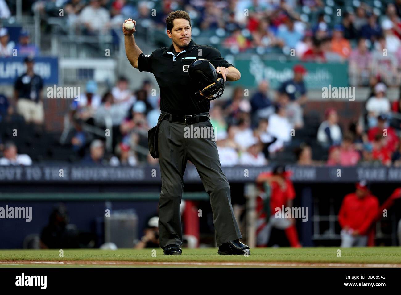 ATLANTA, GA - MAY 12: Umpire Ben May (97) during the Monday evening MLB ...