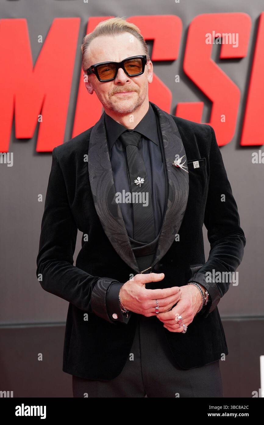 Ny. 18th May, 2025. Simon Pegg at arrivals for MISSION: IMPOSSIBLE ...