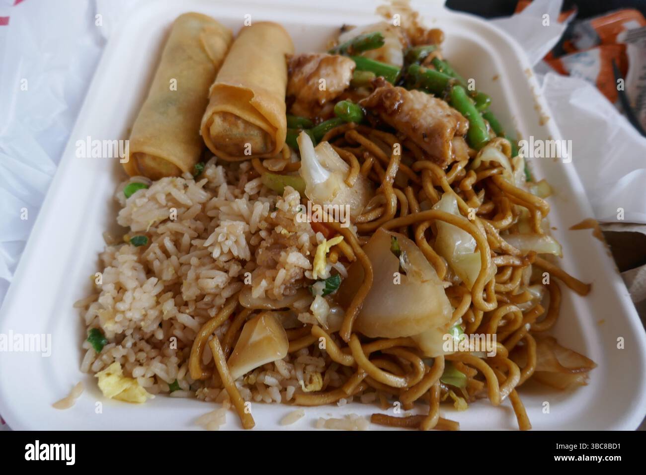 Los Angeles, California, USA 18th May 2025 Panda Express Spring Rolls ...