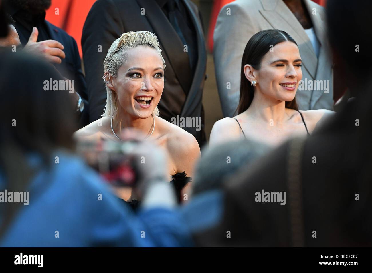 (L-R) Pom Klementieff and Hayley Atwell attend the 'Mission: Impossible ...