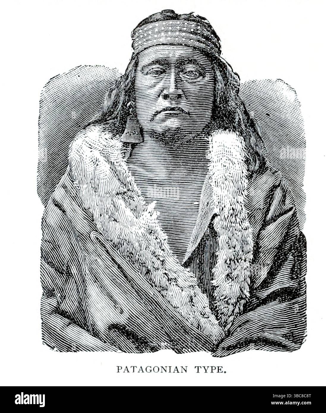 Portrait of a Patagonian man from BOOK XXVIII Central and South ...