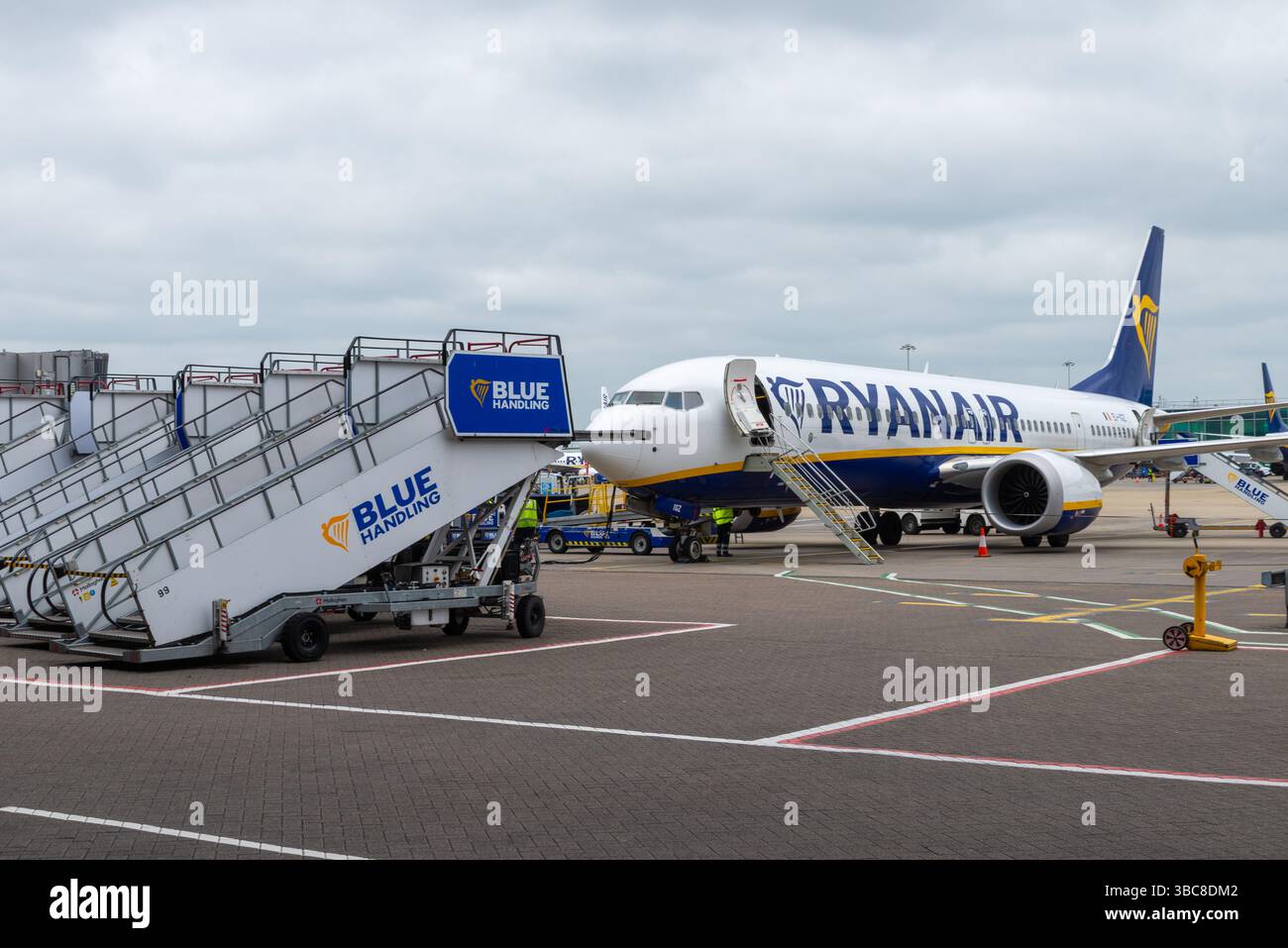 Ryanair Boeing 737 MAX 8-200 EI-IGZ jet plane on the ground at London ...