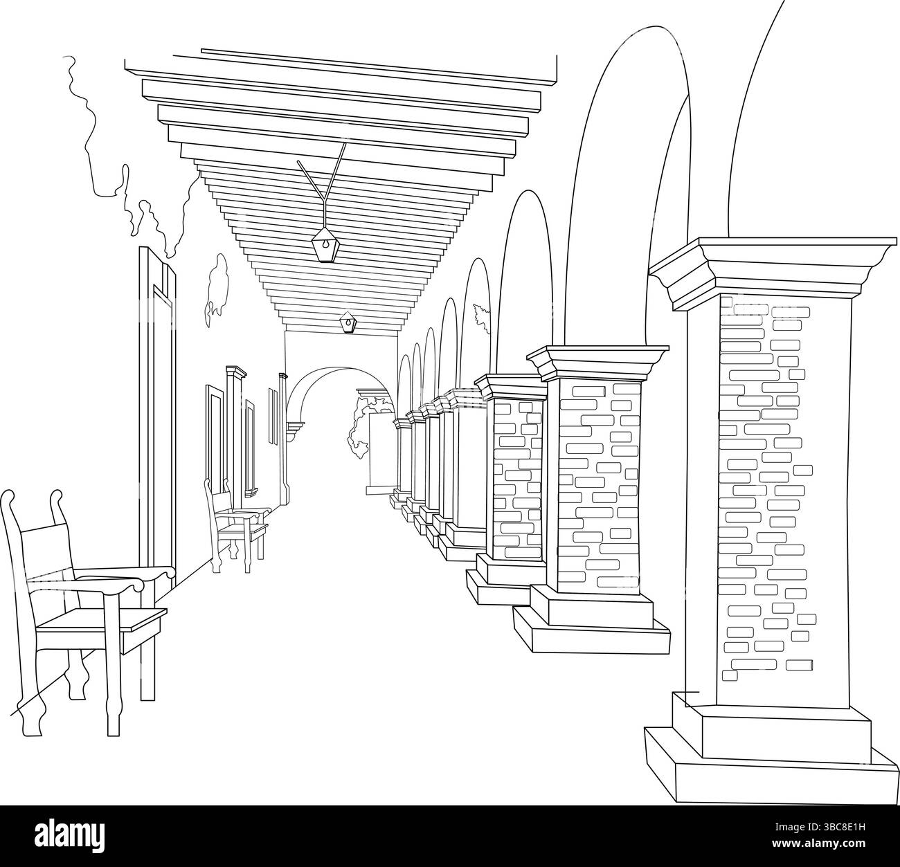 California mission church Stock Vector Images - Alamy