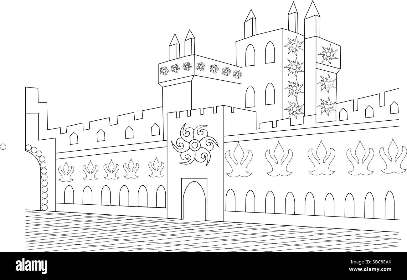 Walls turret Stock Vector Images - Alamy