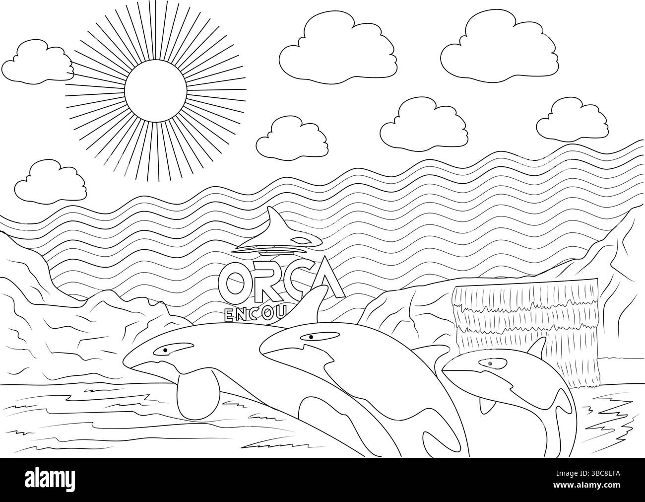 Orca performing Stock Vector Images - Alamy