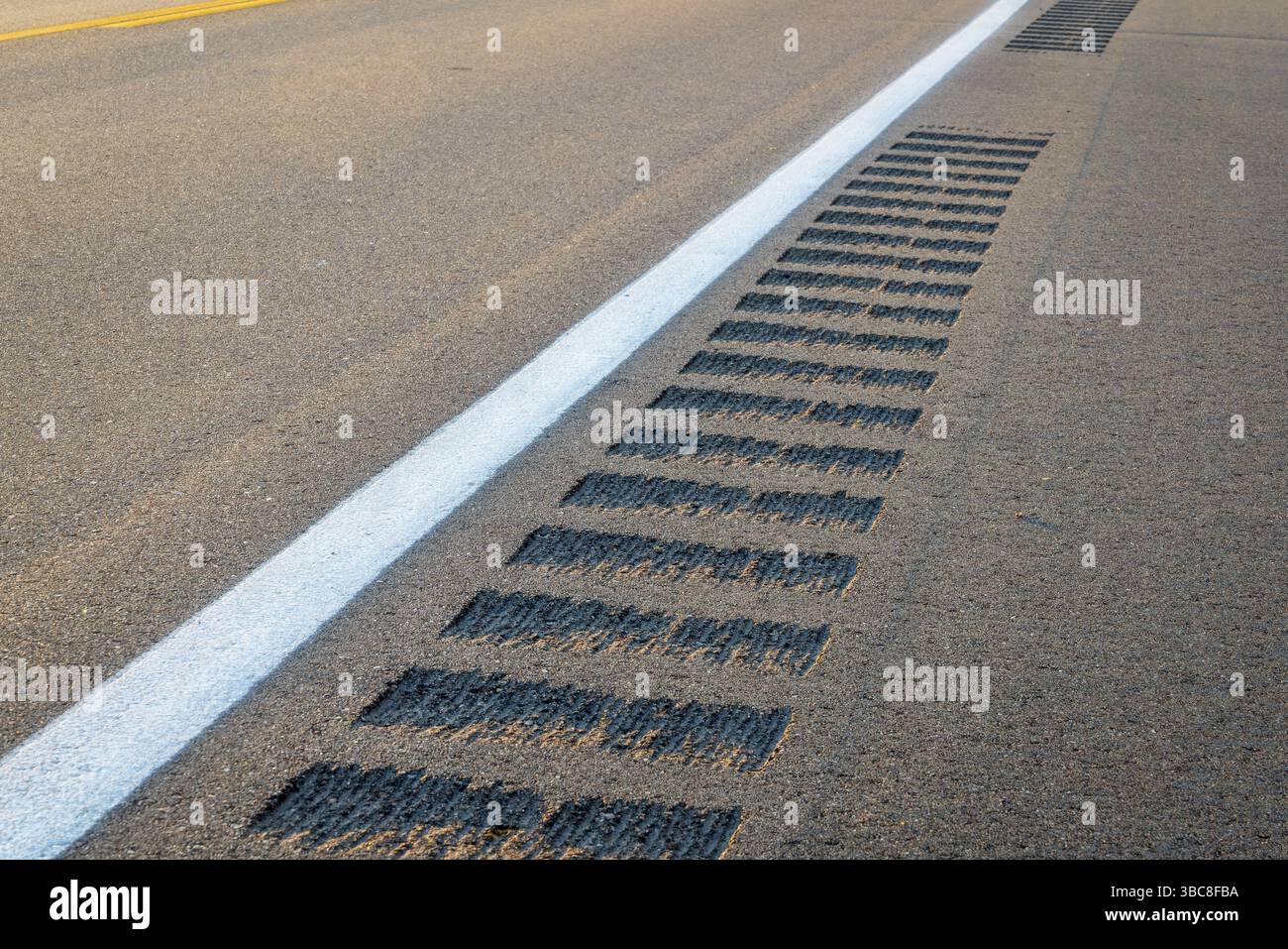 Safety rumble strips on a highway shoulder to reduce run-off-road ...