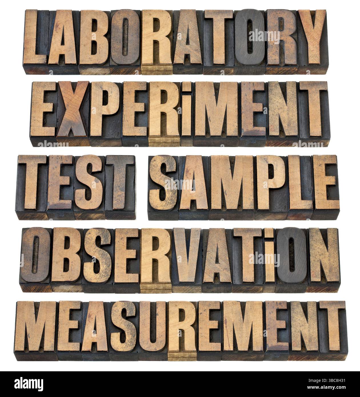 A collage of words related to experimental research - laboratory ...