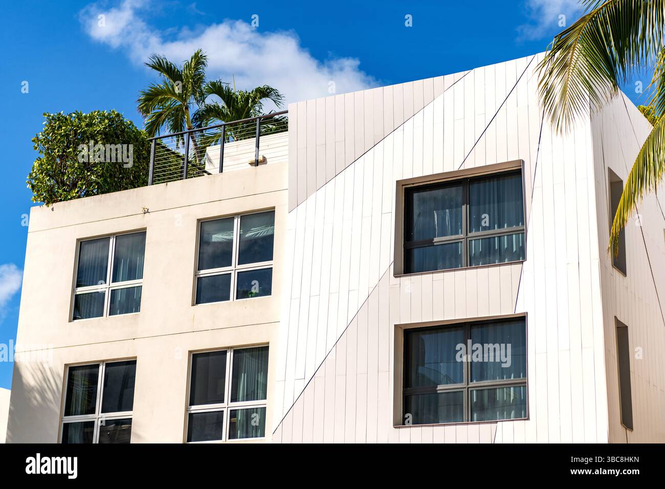 Art Deco. Luxury building of Miami beach. Ocean drive. Miami South ...
