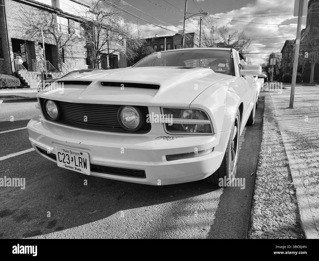 New York City, USA - March 18, 2024: Ford Mustang GT coupe yellow ...