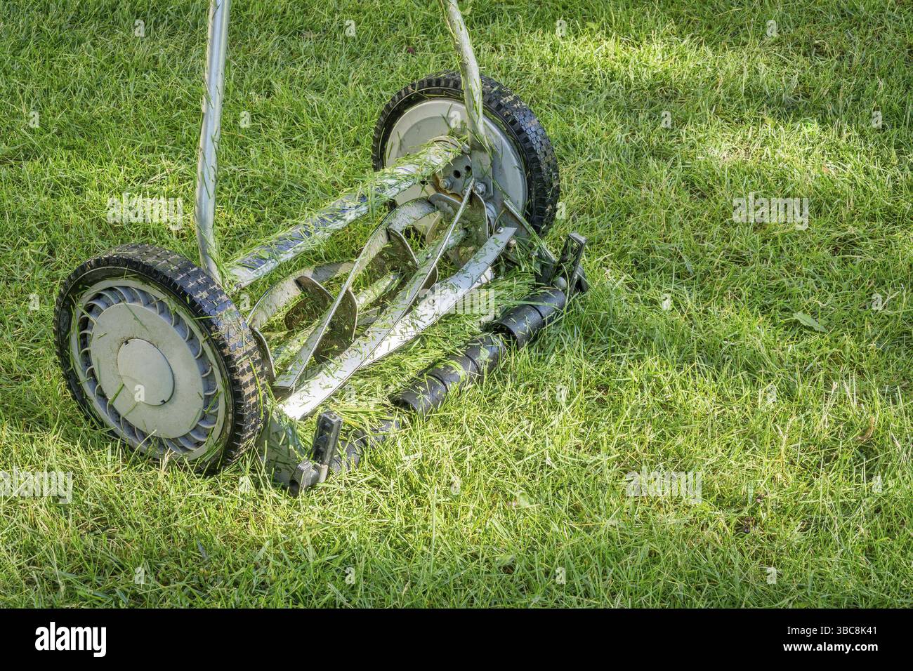 Hand lawn mower close hi-res stock photography and images - Alamy