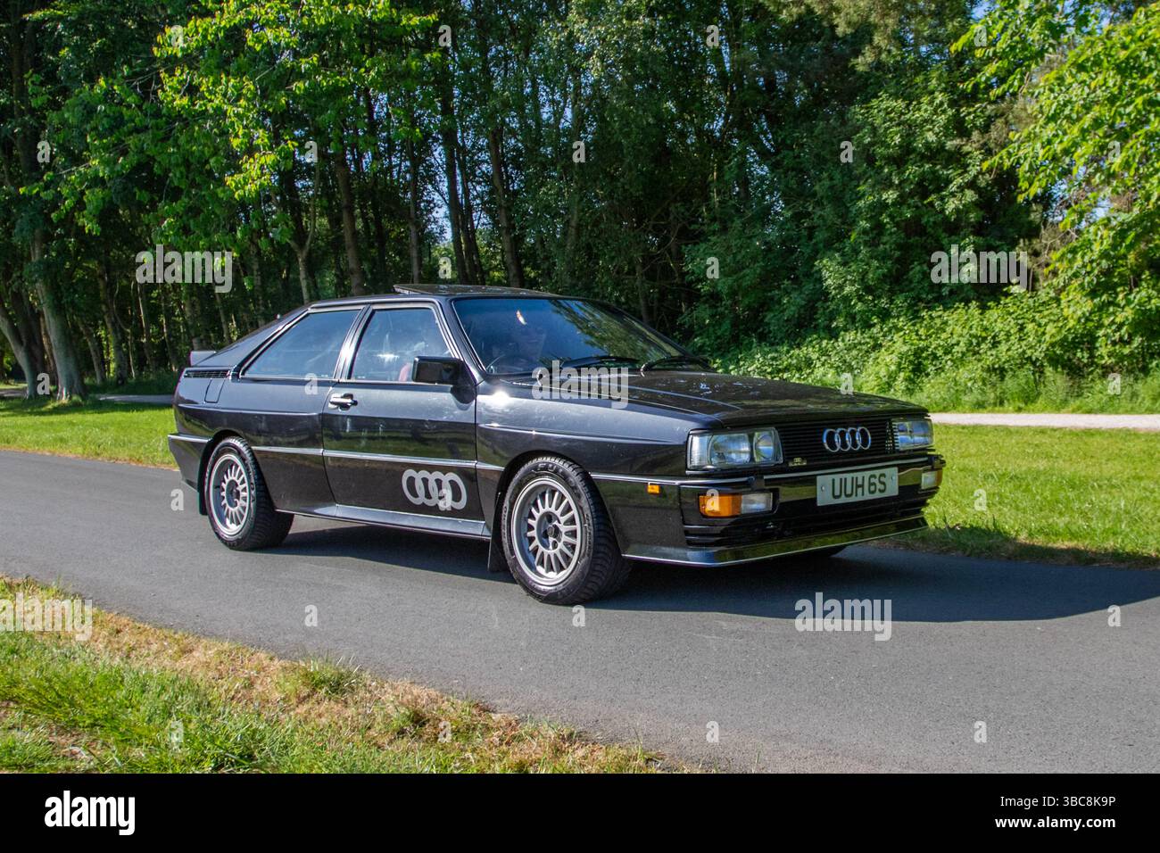 1986 80s eighties Black Audi Quattro Rhd Car Coupe Petrol 2144 cc ...