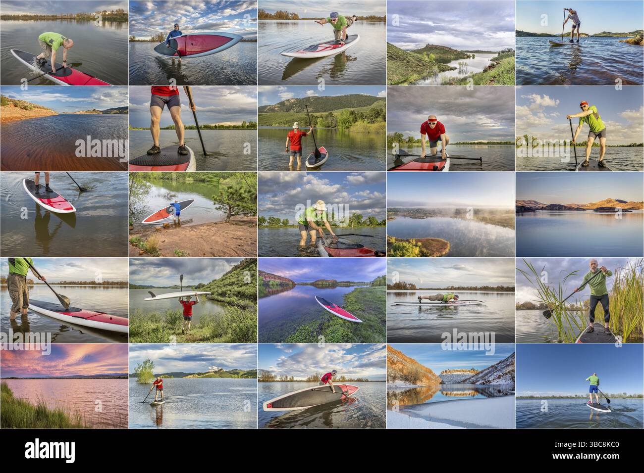 Collection of stand up paddling (SUP) pictures from lakes in northern ...