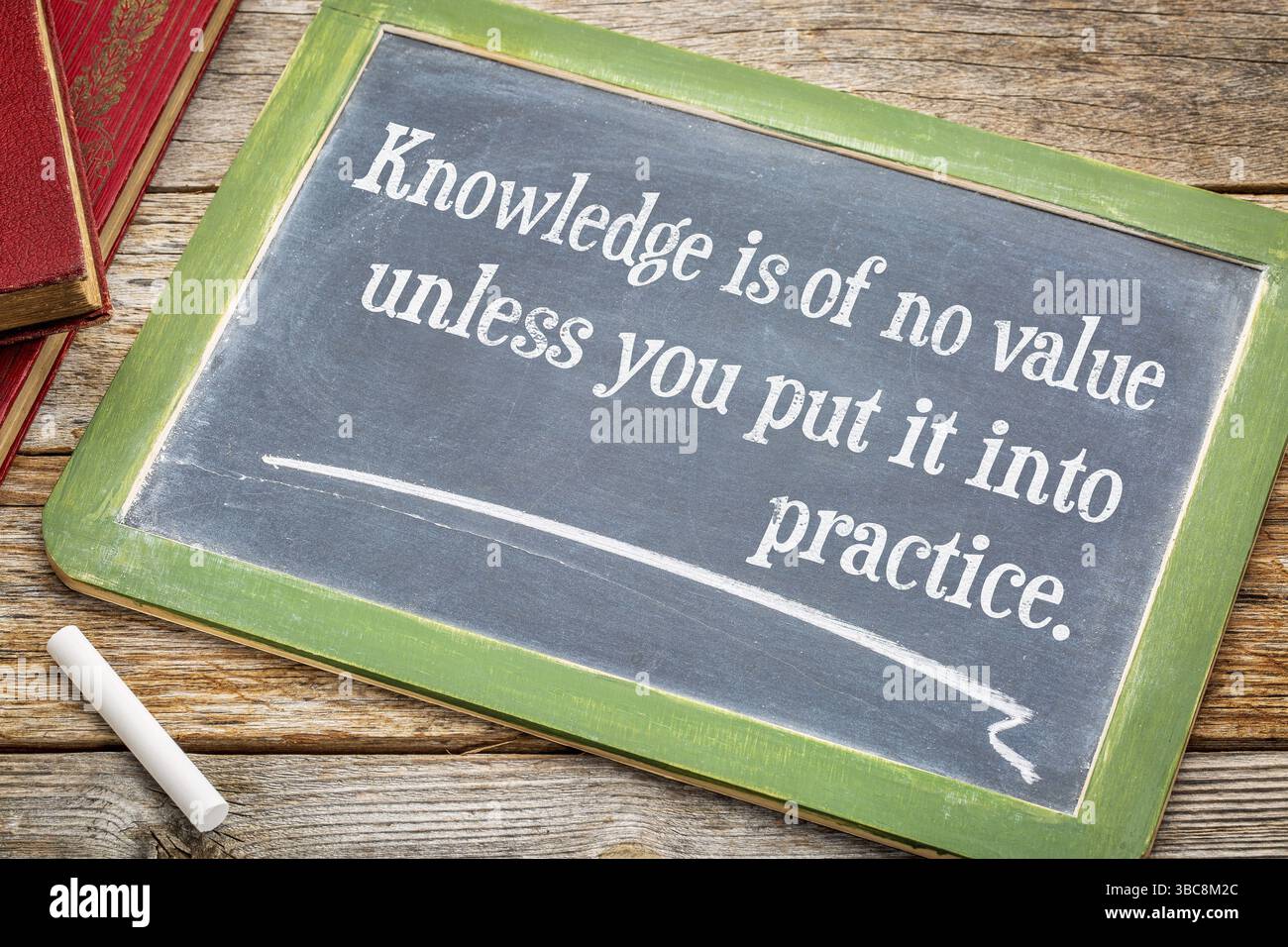 Knowledge is of no values unless you put it into practice ...