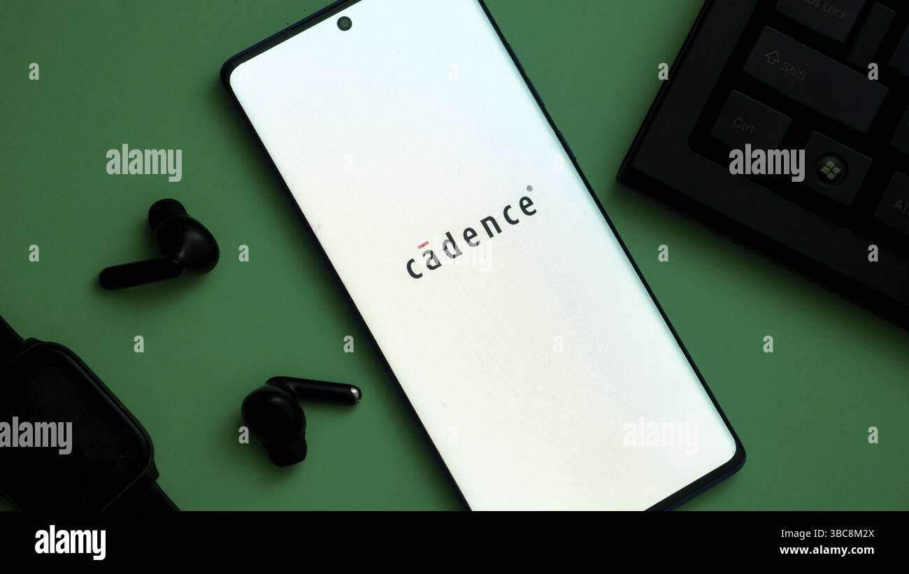 Dhaka, Bangladesh 16 May 2025: Cadence Design Systems company logo ...