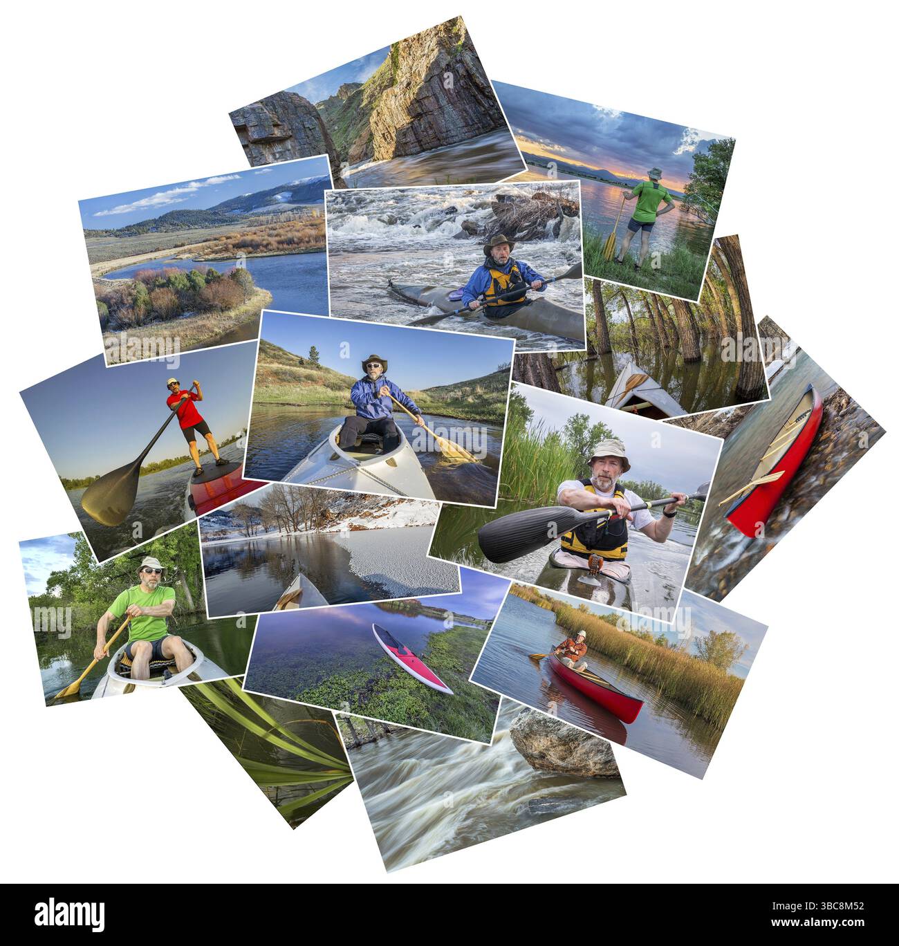 River kayaker Cut Out Stock Images & Pictures - Alamy