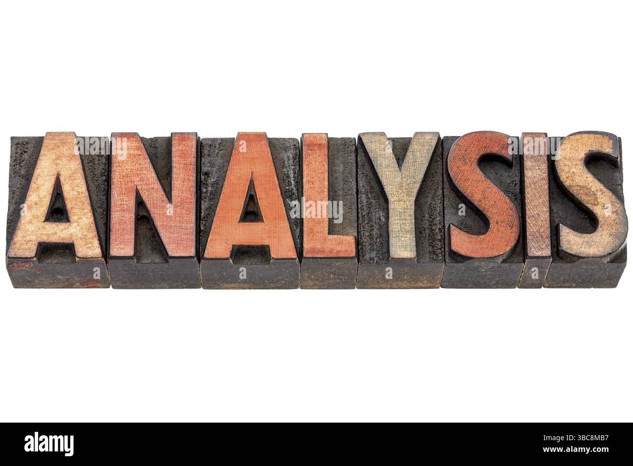 Analysis word typography in vintage letterpress wood type printing ...