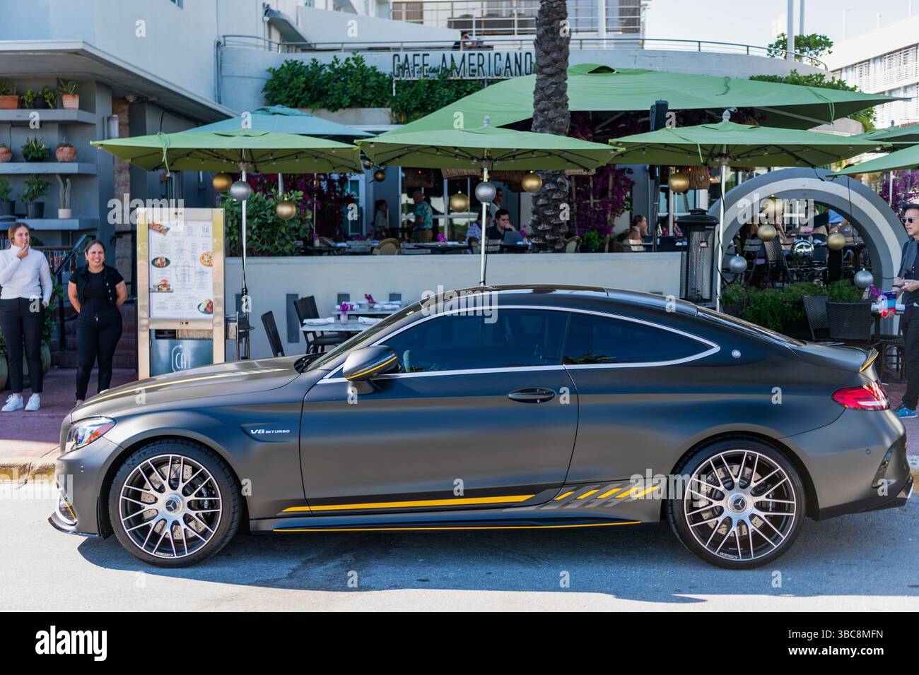Miami, Florida, USA - December 06, 2024: Mercedes Benz C 2023 car ...