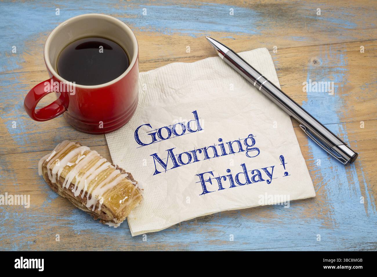 Good morning friday handwriting hi-res stock photography and images - Alamy