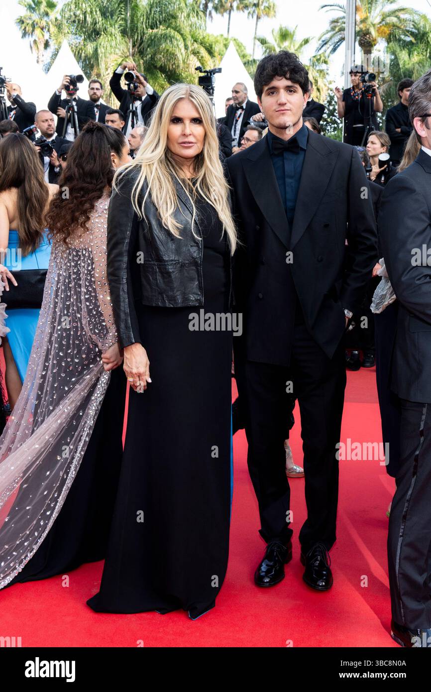 Italy. 18th May, 2025. Tiziana Rocca, Vittorio Base 78th Cannes Film ...