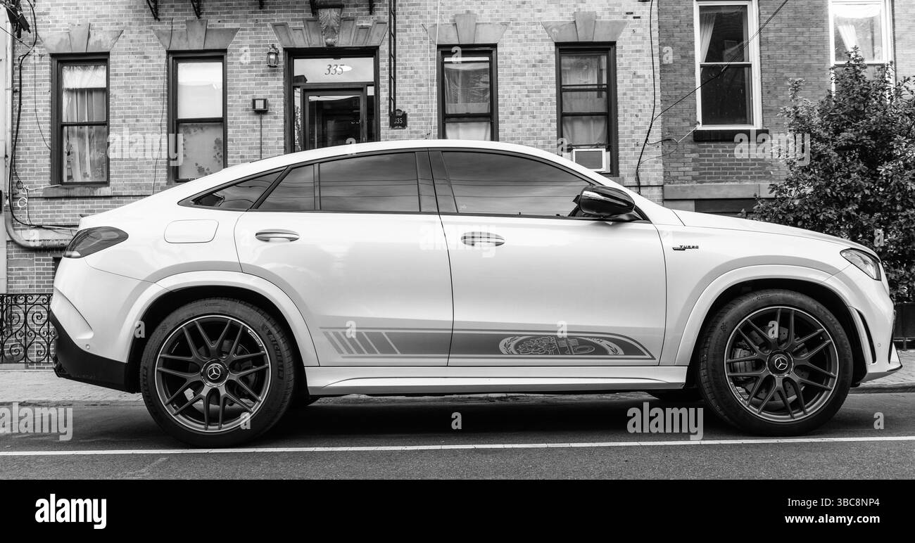 New York City, USA - April 01, 2024: Mercedes Benz GLE 53 AMG Coupe car ...