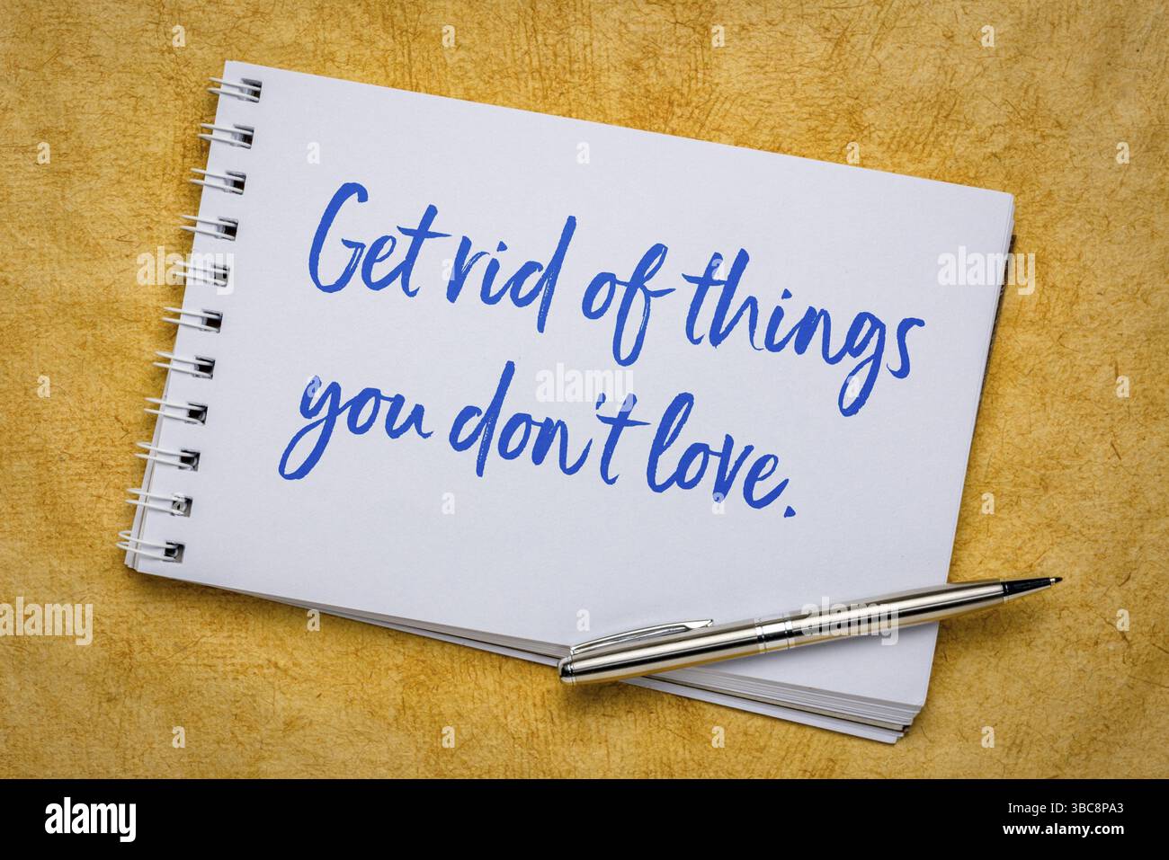 Get rid of things you do not love - minimalism tip - handwriting in a ...