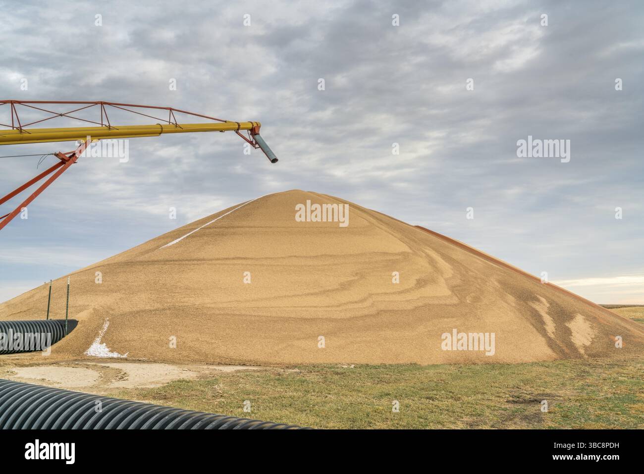 Large warehouse grain storage pile hi-res stock photography and images ...