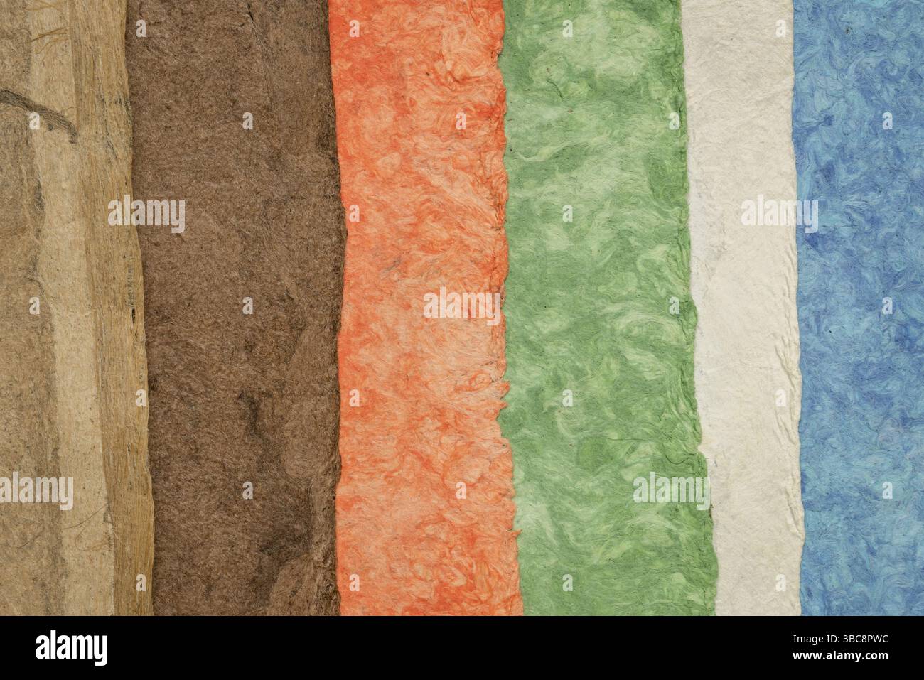 Collection of colorful amate bark paper handmade created in Mexico ...