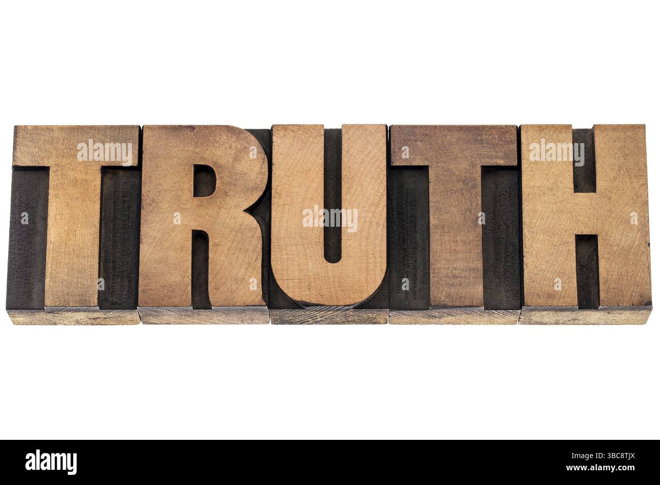 Truth - isolated word in vintage letterpress wood type printing blocks ...