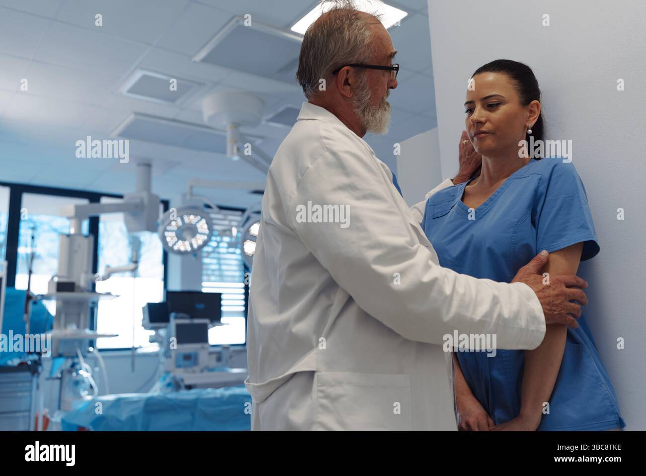 Inappropriate behavior between senior doctor and female nurse ...