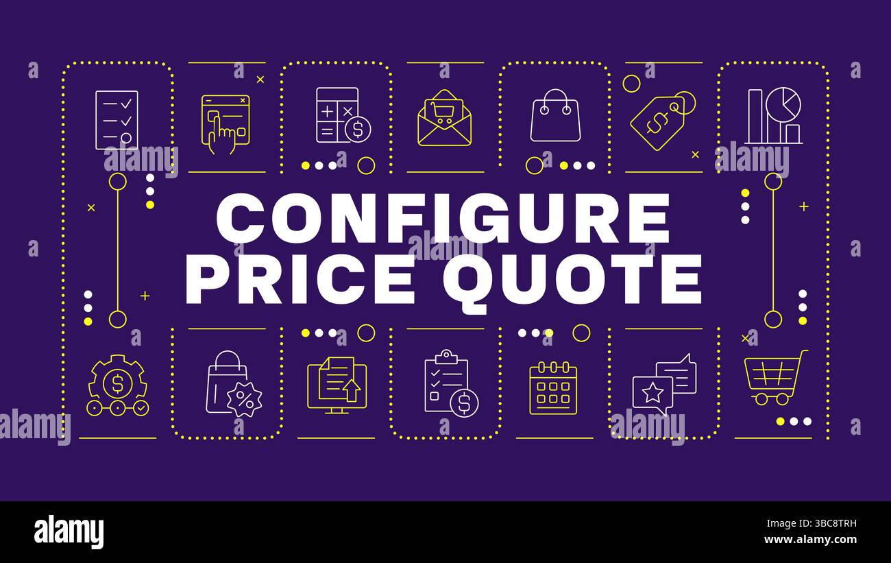 Configure price quote Stock Vector Images - Alamy