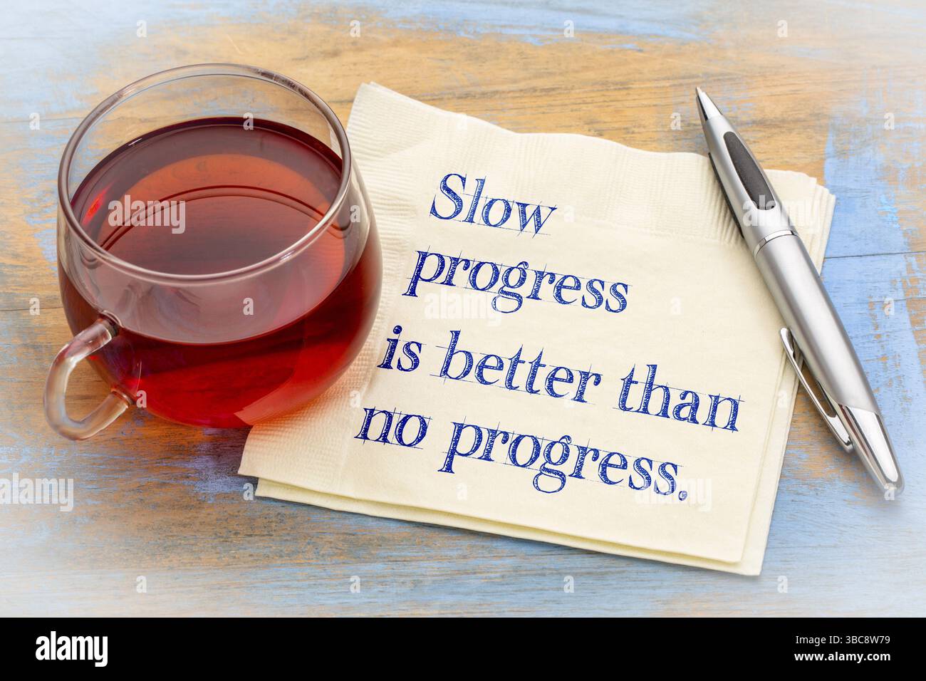 Slow progress is better than no progress inspirational note ...