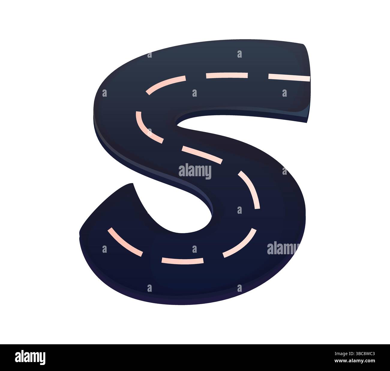 Automobile racing championship font road or track digit 5 five. Bike ...