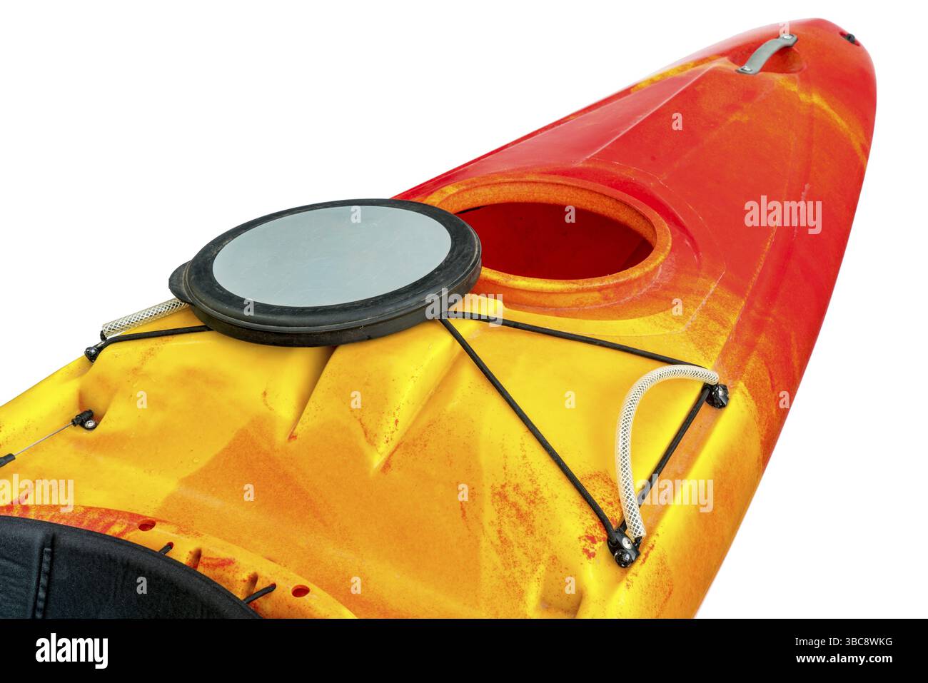 Open hatch on a stern deck of a river kayak Stock Photo - Alamy