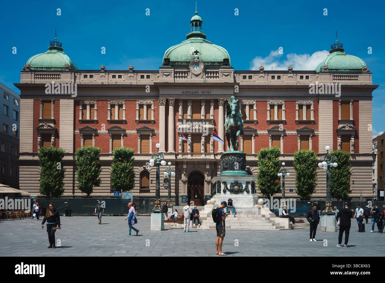 Belgrade, Serbia - May 14, 2025: National Museum building on Trg ...