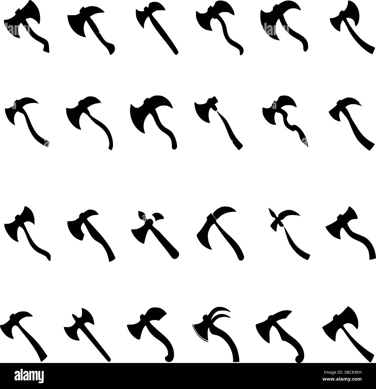 Axe Silhouette Bundle Stock Vector Image & Art - Alamy