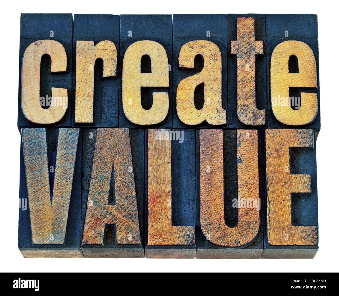 Create value typography - inspiration concept - isolated words in ...