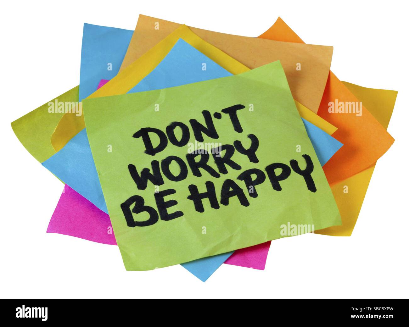 Don't worry be happy phrase, a quote from Meher Baba, an Indian mystic ...