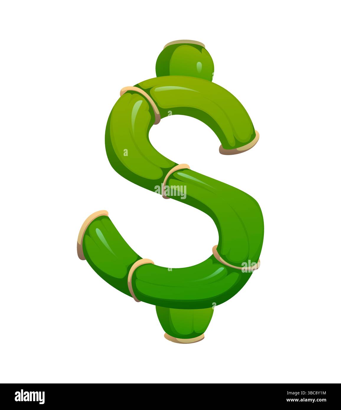 Forest bamboo plant font punctuation dollar currency sign. Garden ...